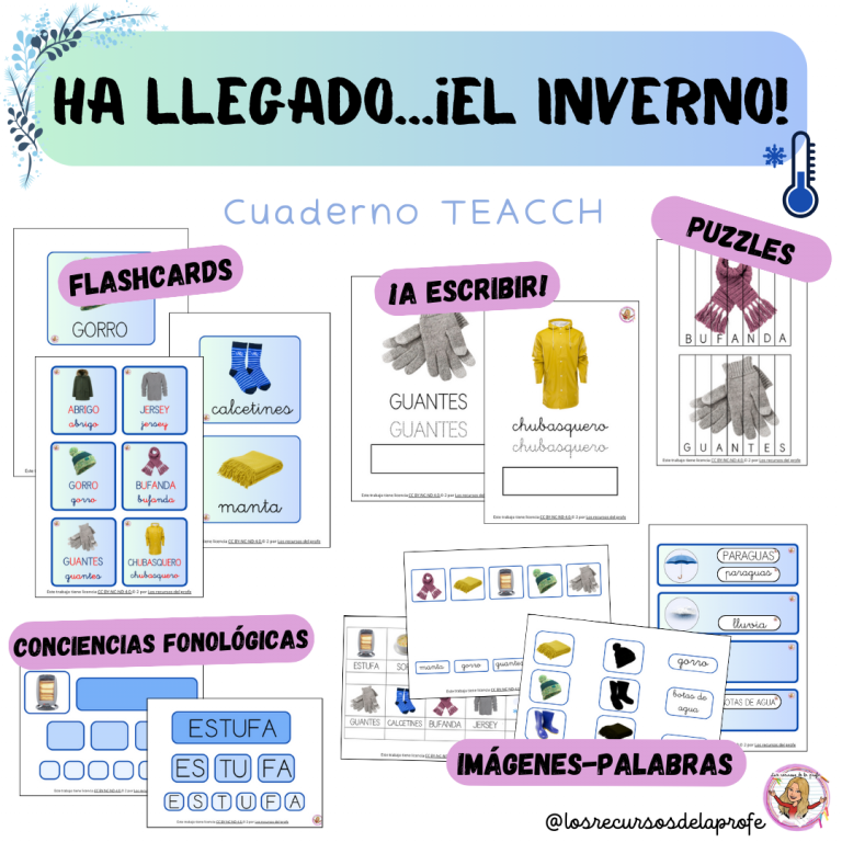 Cuaderno: «Ha llegado…¡EL INVIERNO!» | Los Recursos de la Profe
