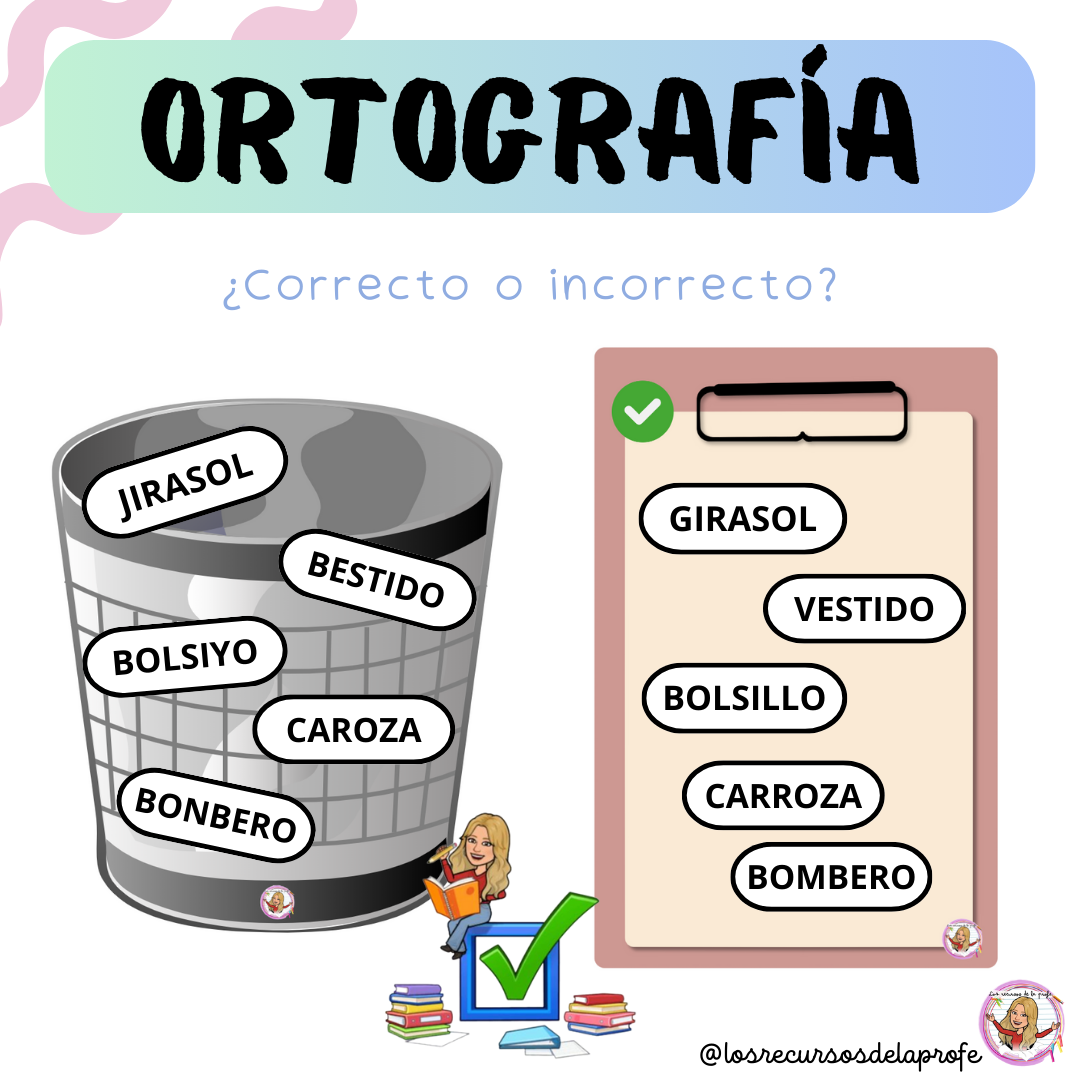 Ortografía: ¿correcto o incorrecto? | Los Recursos de la Profe
